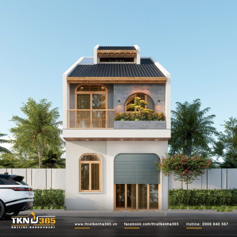 45+ Mẫu nhà 2 tầng 50m2 3 phòng ngủ thiết kế đẹp 2025